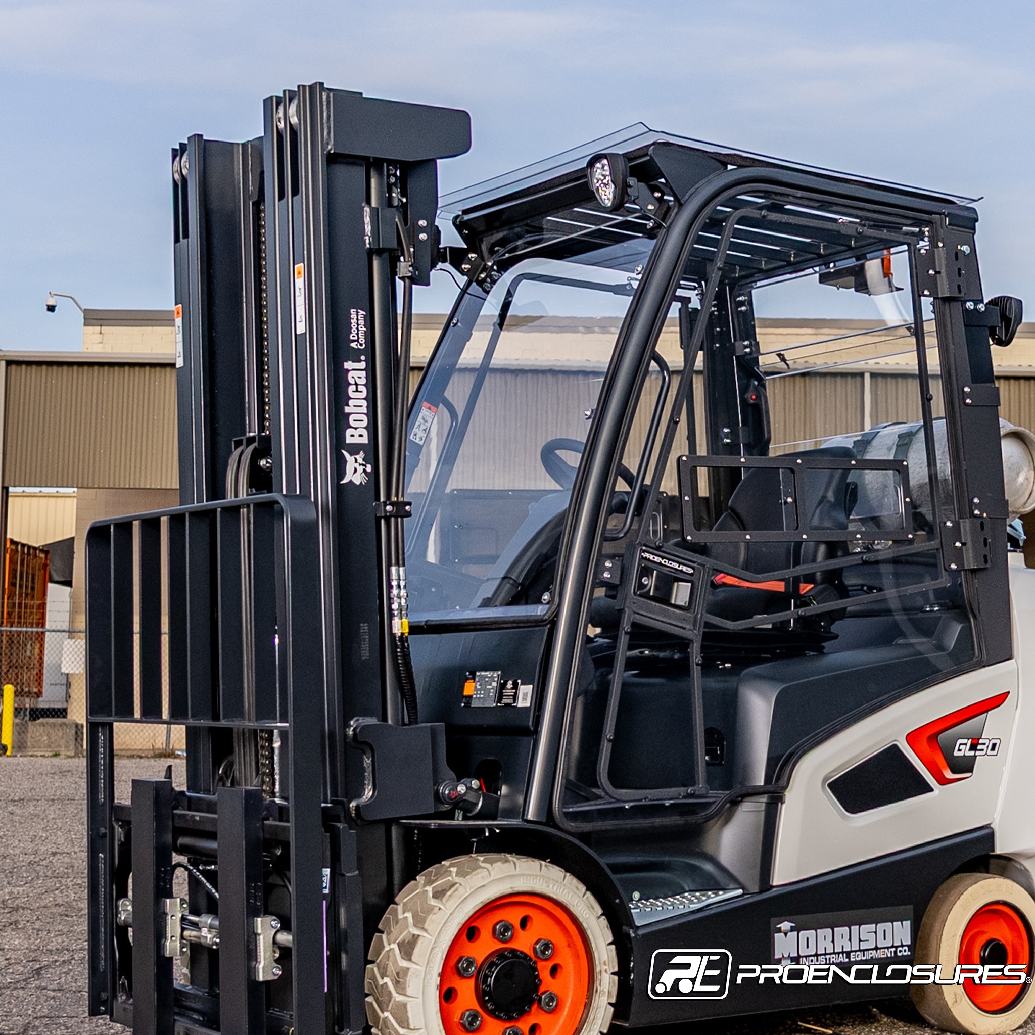 Bobcat Forklift Front Windshield – ProEnclosures