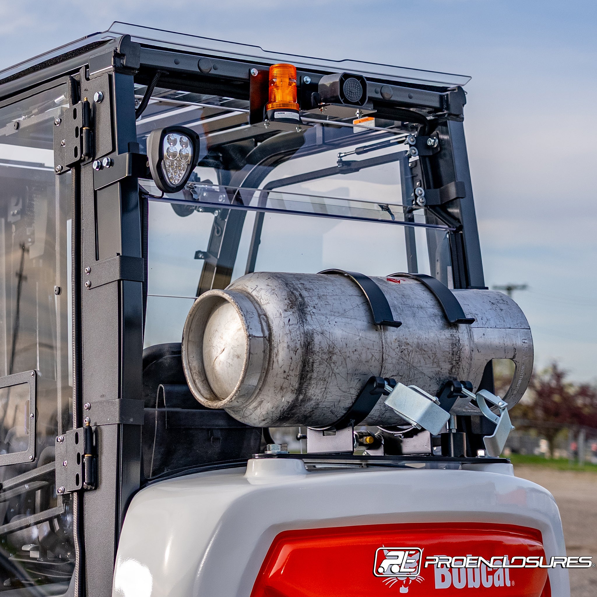 Bobcat Forklift Rear Windshield – ProEnclosures