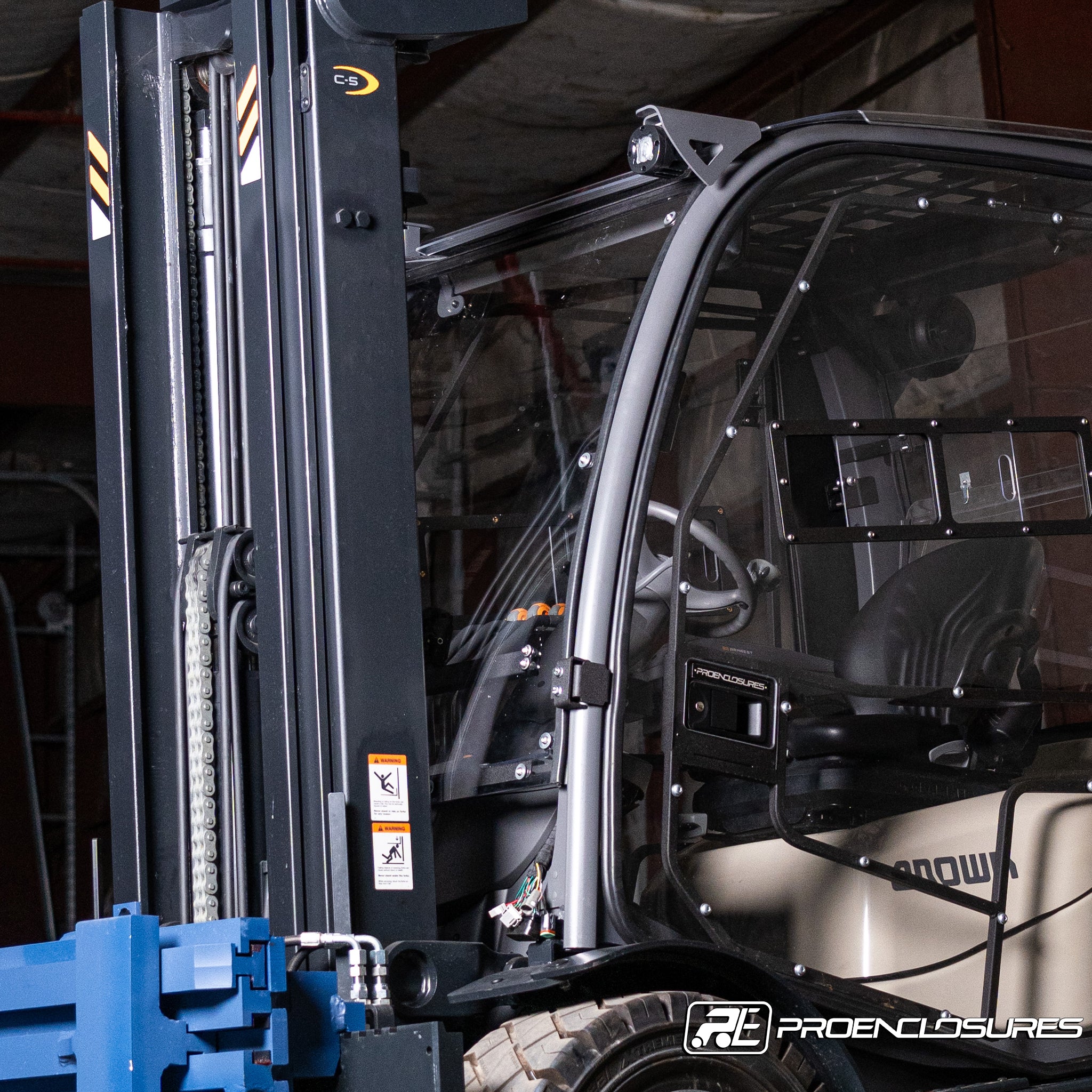 Crown Forklift Front Windshield – ProEnclosures