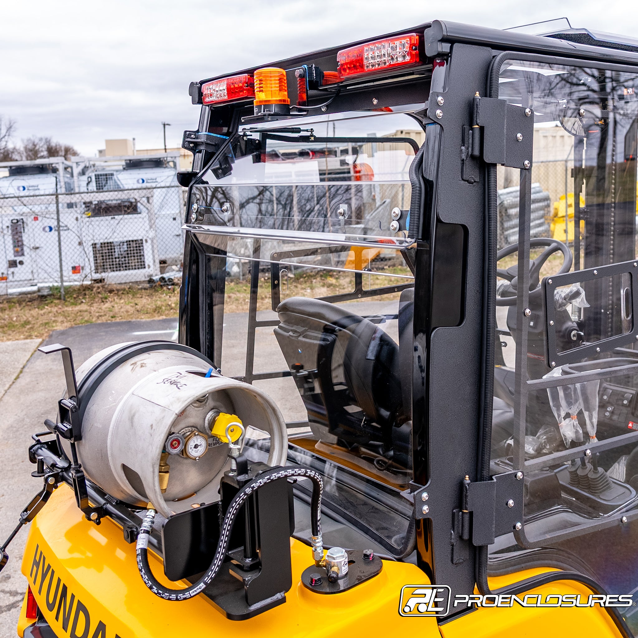 Hyundai Forklift Rear Windshield – ProEnclosures