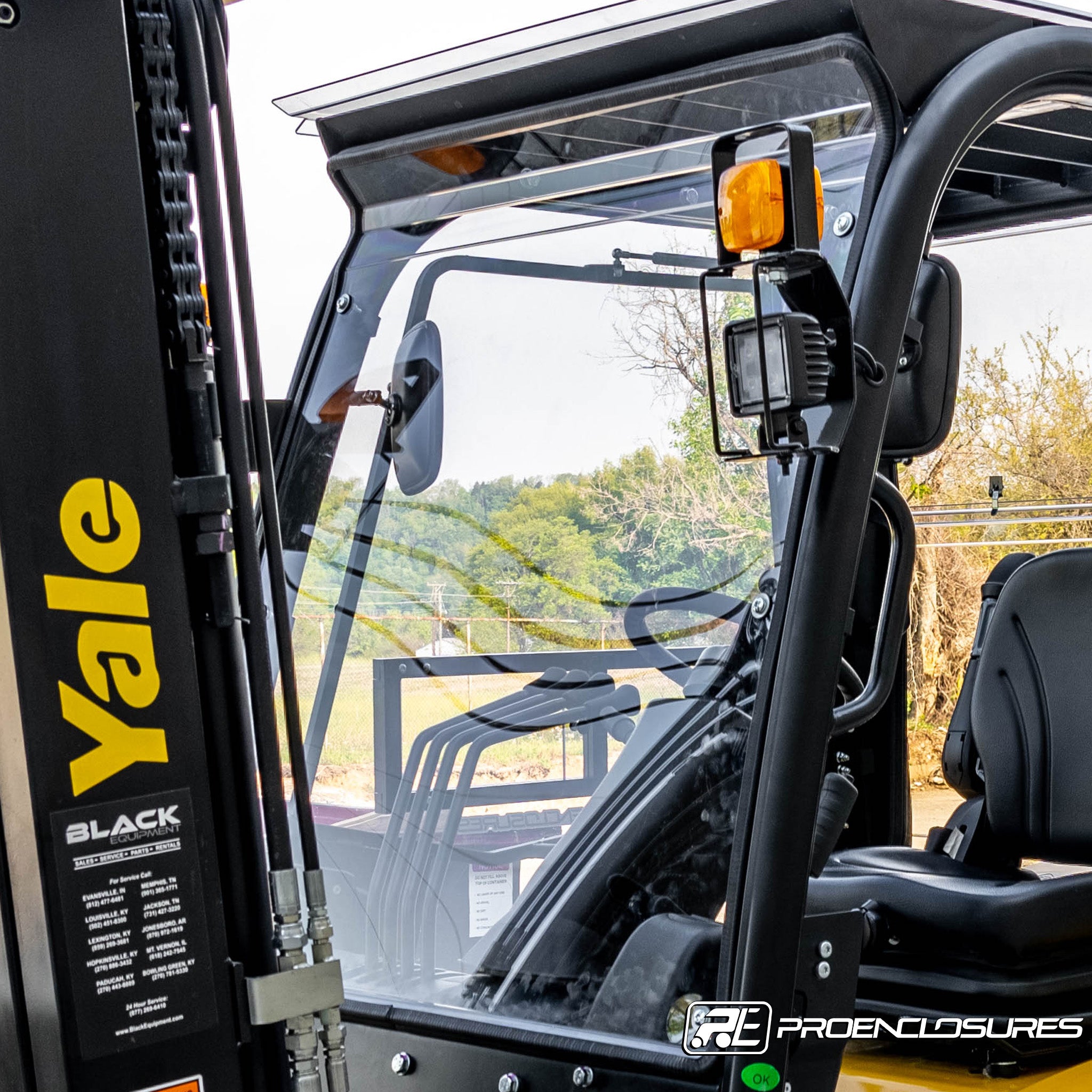 Hyster-Yale Forklift Front Windshield – ProEnclosures