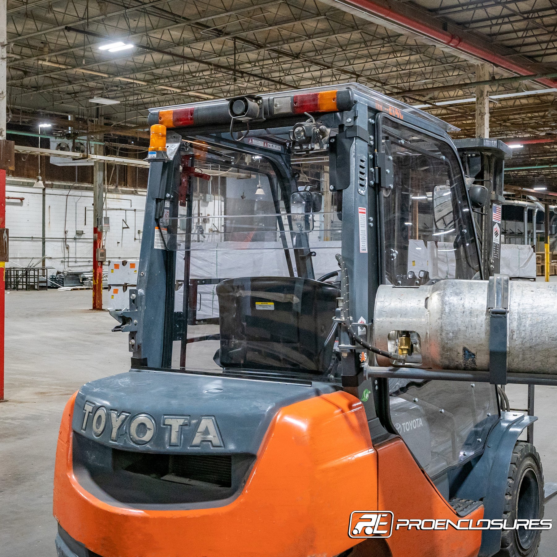 Toyota Forklift Rear Windshield – ProEnclosures