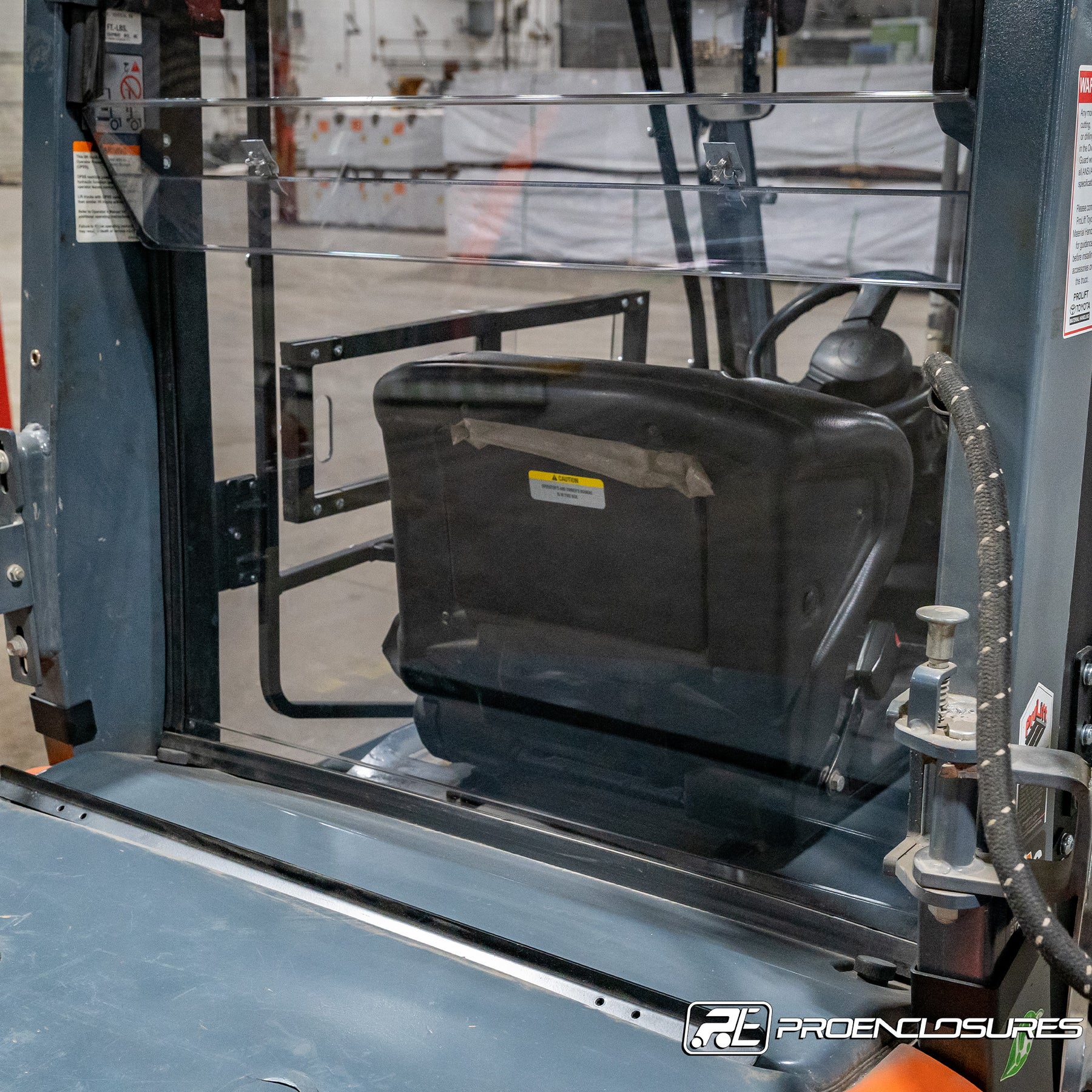 Toyota Forklift Rear Windshield – ProEnclosures