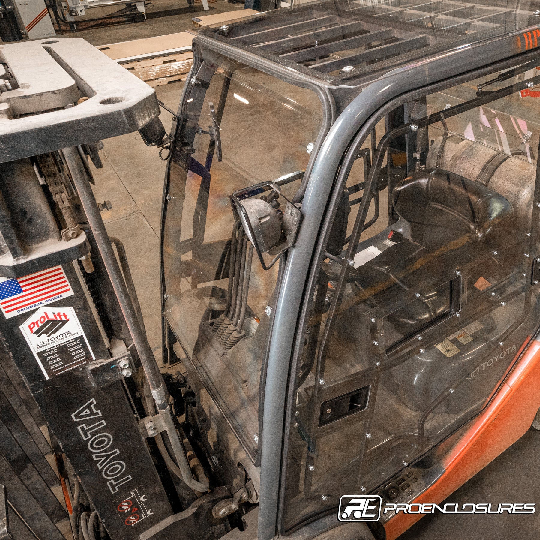 Toyota Forklift Front Windshield – ProEnclosures